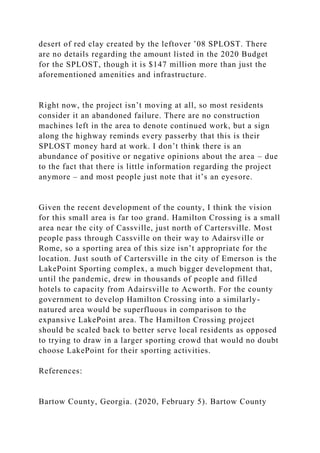 respond to this discussion answerHamilton Crossing is a sm.docx ...