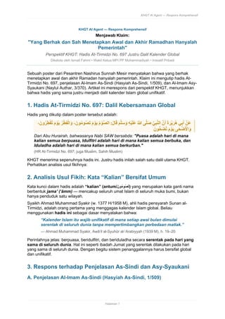 KHGT AI Agent: Unified Global Islamic Calendar and Ramadan ...