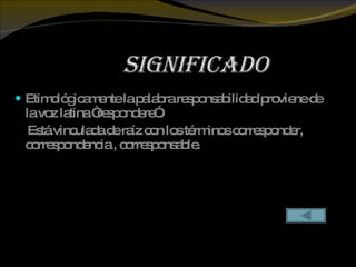 Responsabilidad | PPT