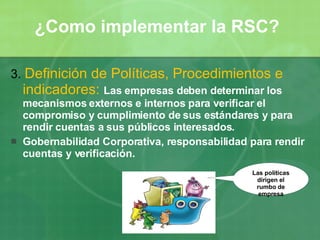 Responsabilidad Social Corporativa RSC | PPT