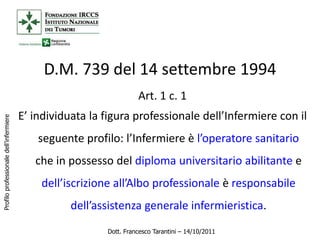 Profilo professionale e responsabilità infermiere | PDF