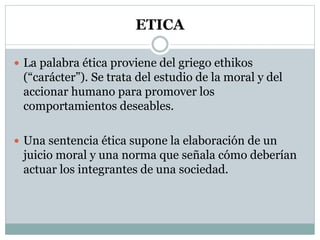 Responsablididad de etica | PPTX