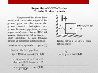 respon sdof terhadap beban harmonis.pptx