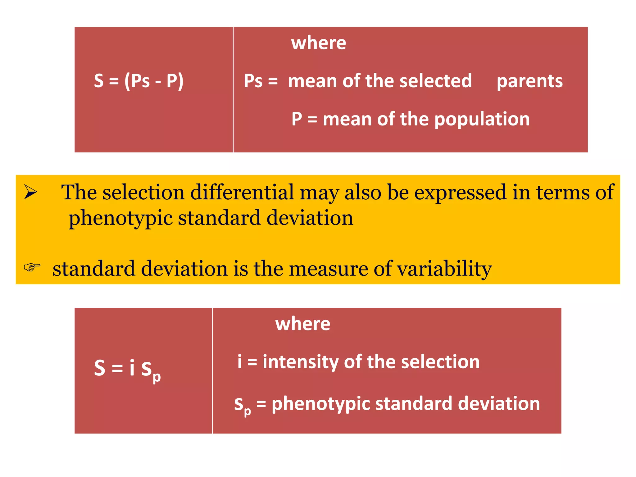 Response to Selection | PPTX