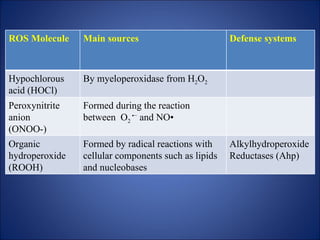 Response and tolerance strategies of microorganisms to oxidative | PPT