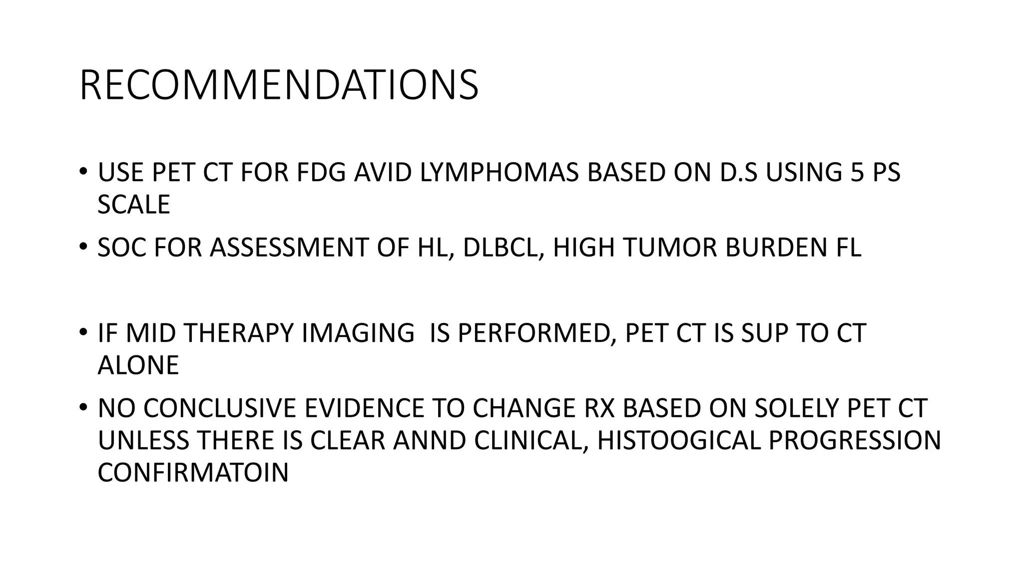 Response assessment lymphomas | PPT