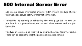 HTTP Response Codes | Errors | PPTX