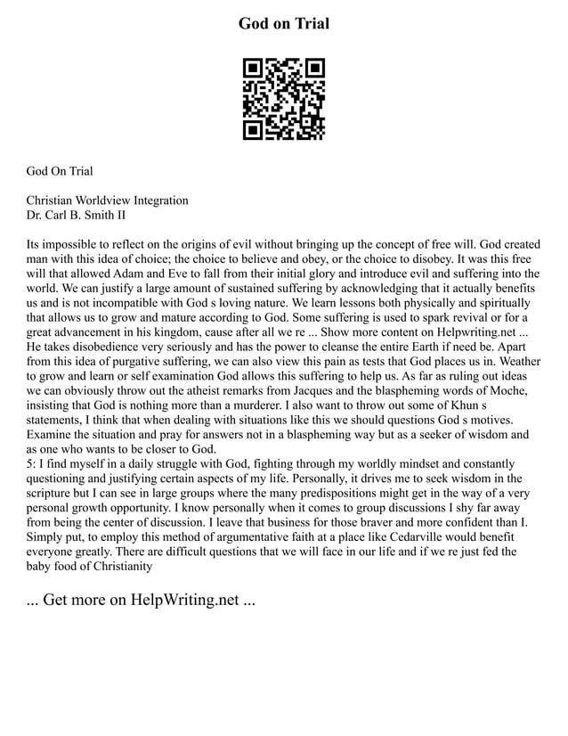 Response Paper Example. Film Response Paper Examp | PDF