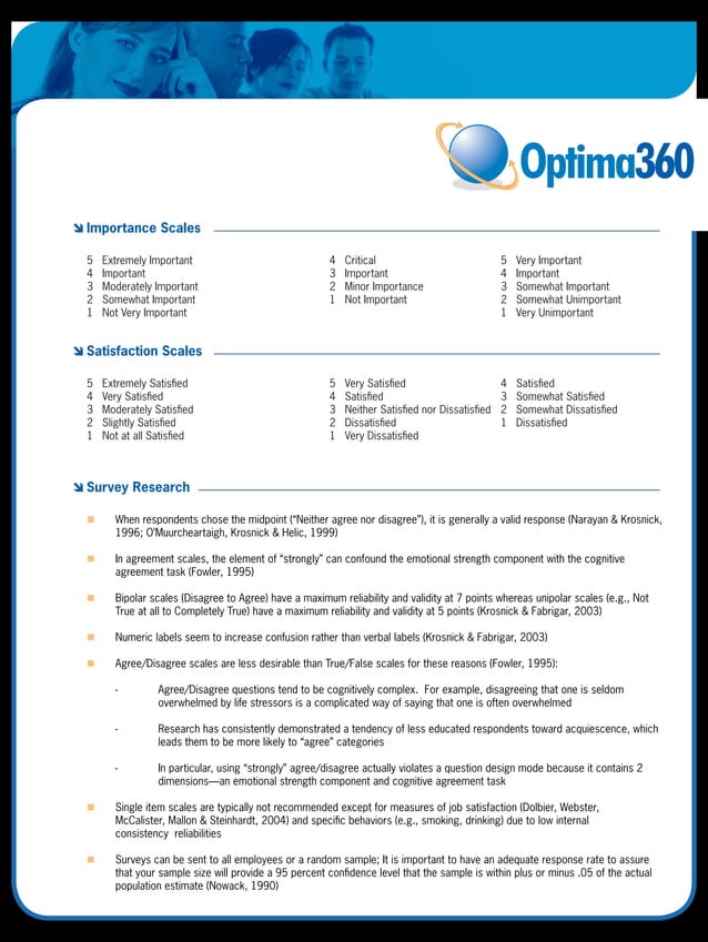 Response Questionnaire Scales | PDF