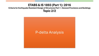Response Spectrum Analysis& P-delta Analysis.pdf