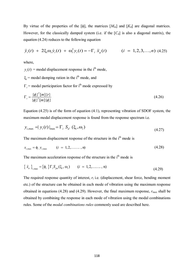 Response spectrum method | PDF