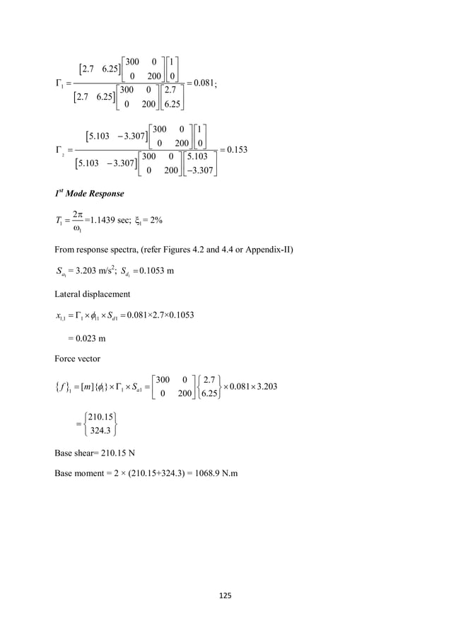 Response spectrum method | PDF