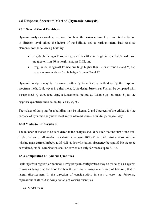 Response spectrum method | PDF