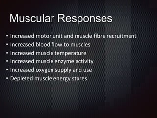 Responses to exercise | PPTX
