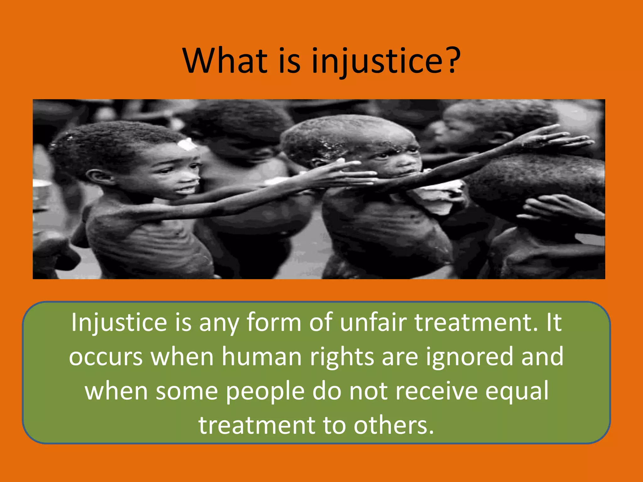 Responses to injustice | PPT