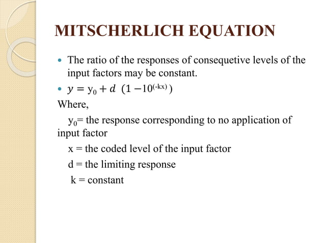 Response Surface Design Pptx Agriculture Industries