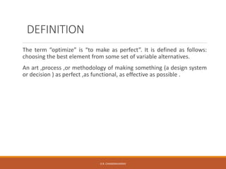 Optimization techniques in formulation Development Response surface ...