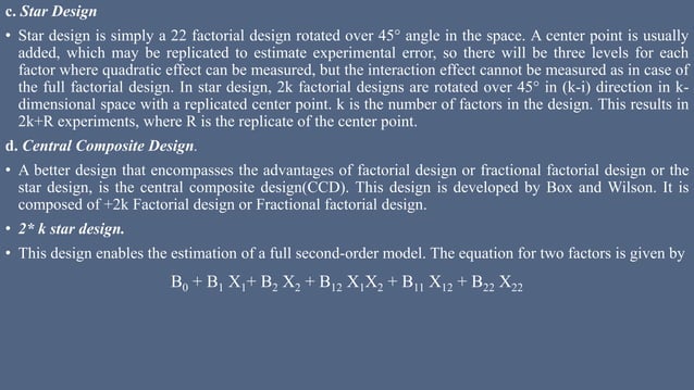 RESPONSE SURFACE METHODOLOGY.pptx | Science