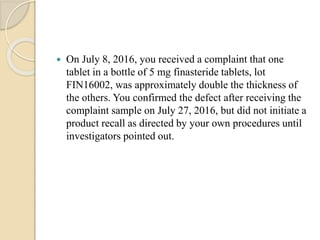 Response to a warning letter | PPTX