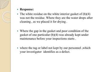 Response to a warning letter | PPTX