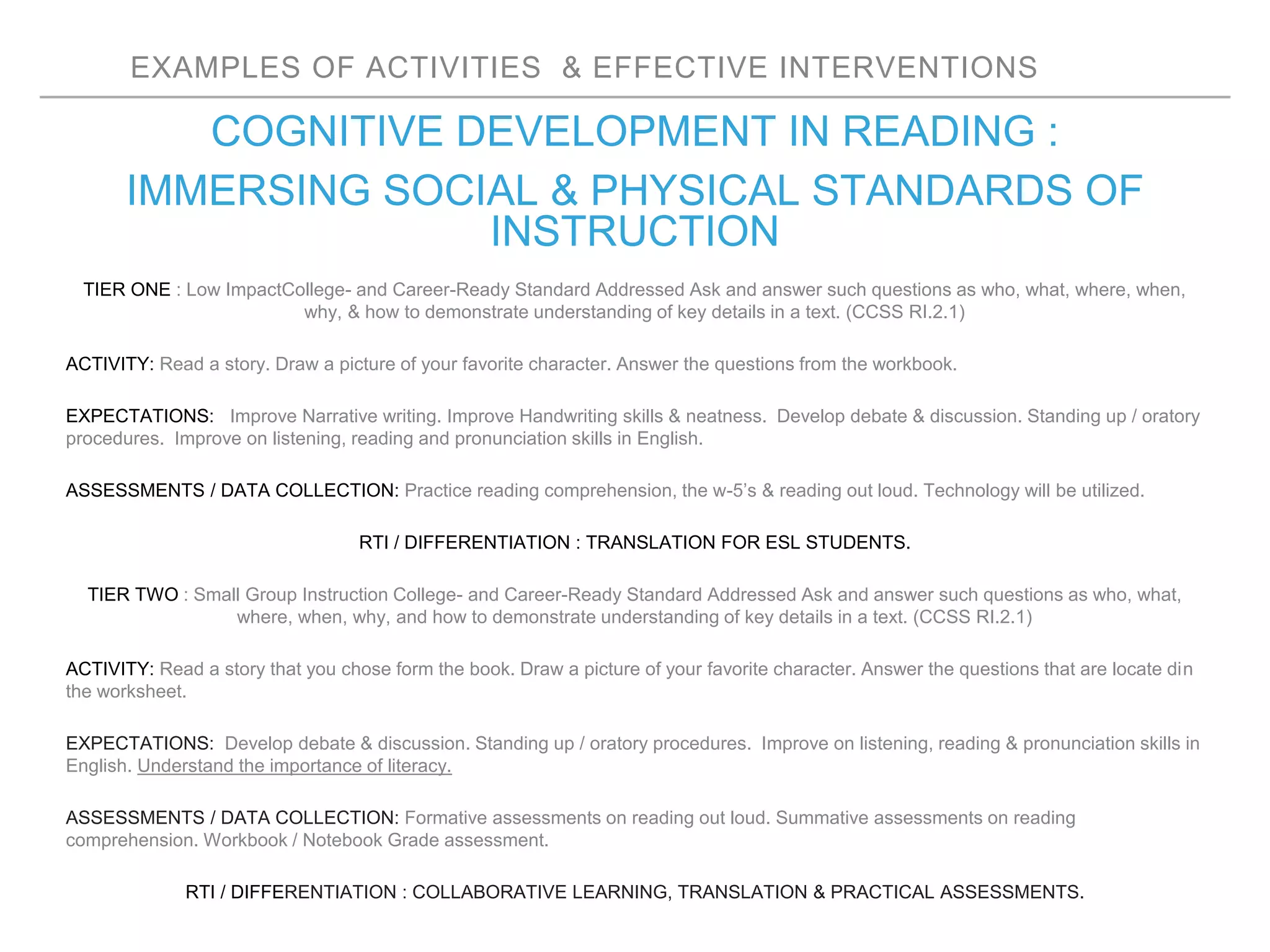 Response to Intervention | PPTX