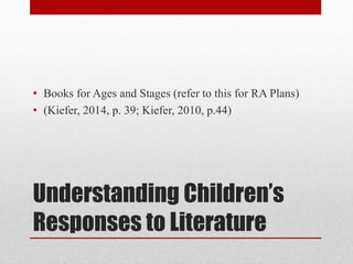 Response to literature | PPTX
