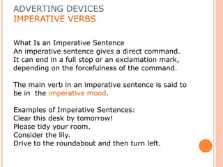 Response writing. advertsing devices ppt | PPT