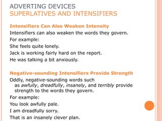 Response writing. advertsing devices ppt | PPT