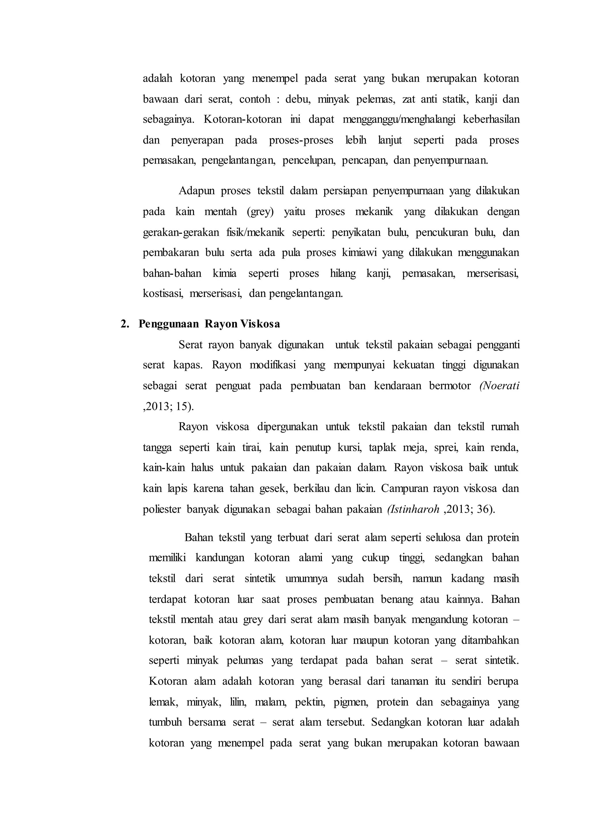 PROSES PERSIAPAN PENYEMPURNAAN PADA KAIN RAYON VISKOSA | DOCX