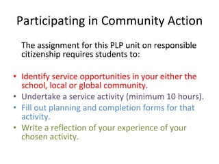 Responsibile Citizenship Presentation | PPT