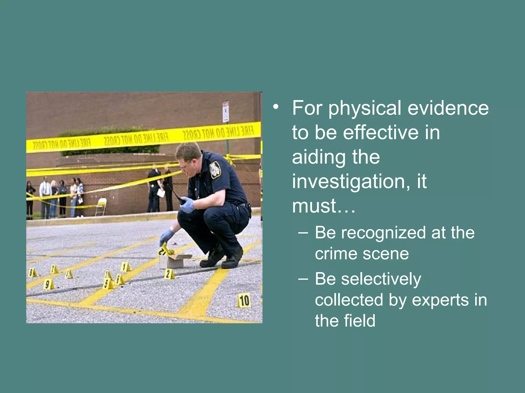 Responsibilities at the crime scene | PPT