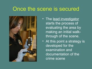 Responsibilities at the crime scene | PPT