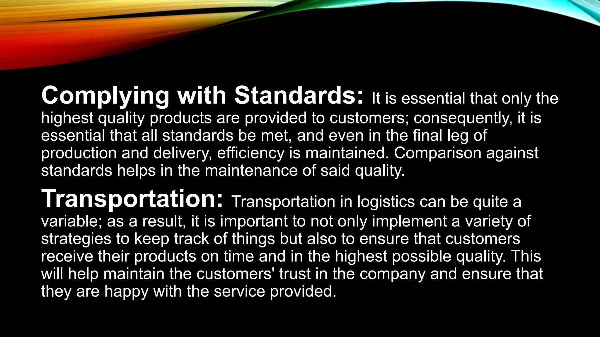 Responsibilities of a logistics expert. | PPTX