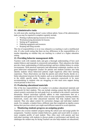 Responsibilities of a Teacher and Duties of Class In-charge.docx