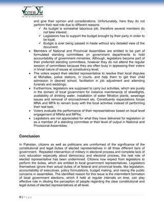 Responsibilities of elected representatives | PDF