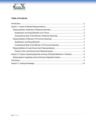 Responsibilities of elected representatives | PDF