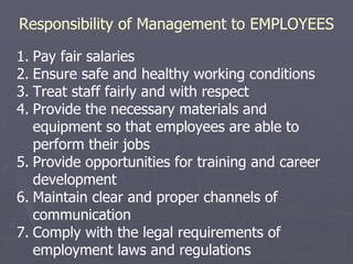 Responsibilities of Management | PPTX