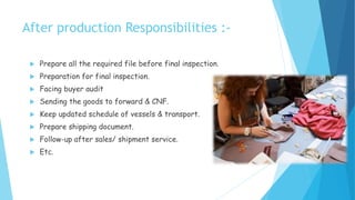 Responsibilities of merchandiser | PPTX