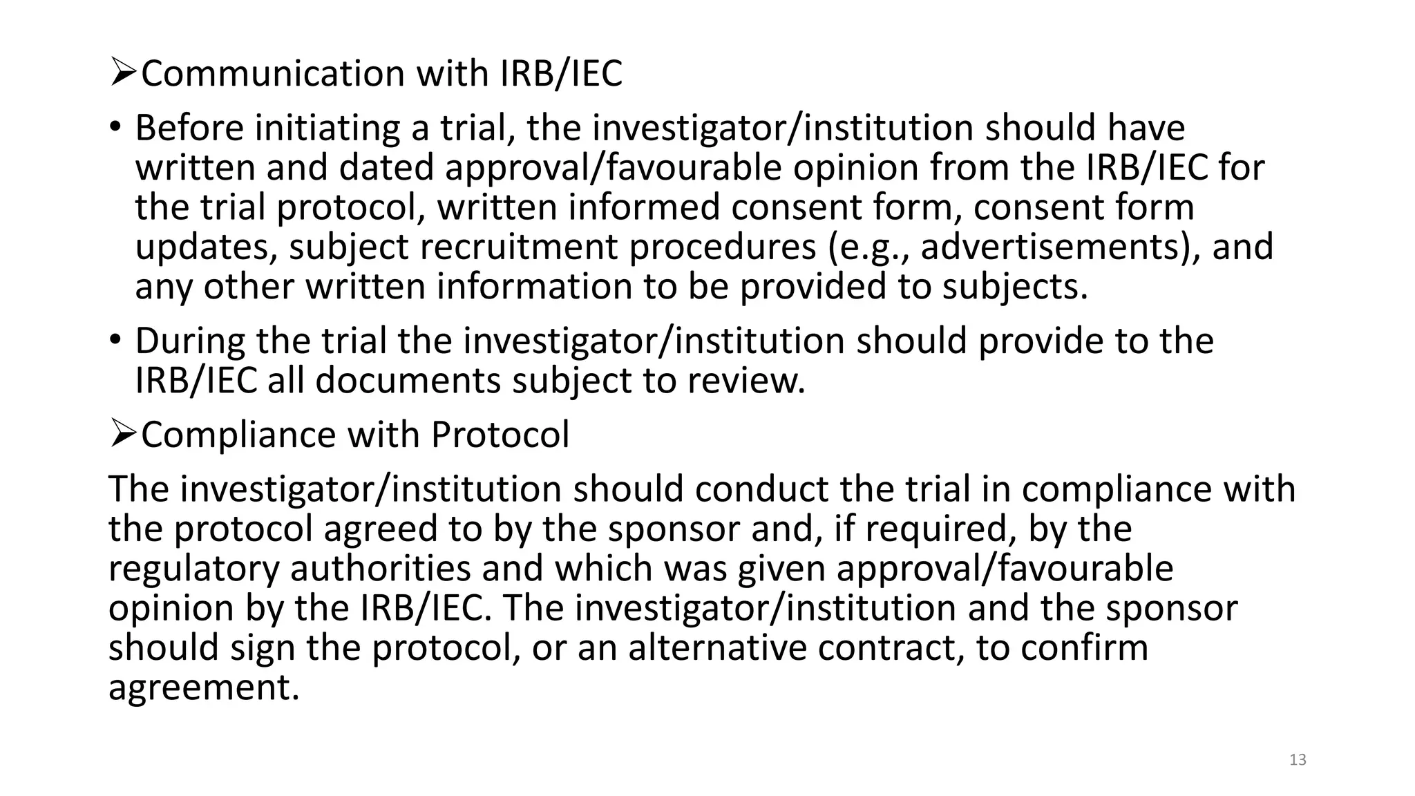 Roles and Responsibilities of sponsor, CRO, and investigator | PPTX