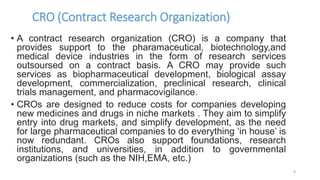 Roles and Responsibilities of sponsor, CRO, and investigator | PPTX