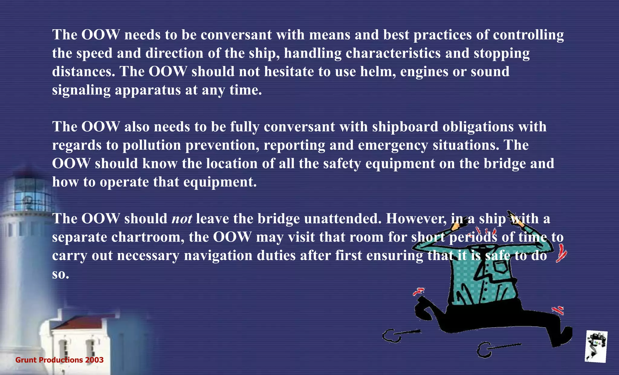 Responsibilities of the oow lrg | PPT