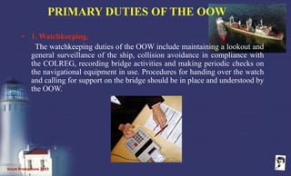 Responsibilities of the oow lrg | PPT