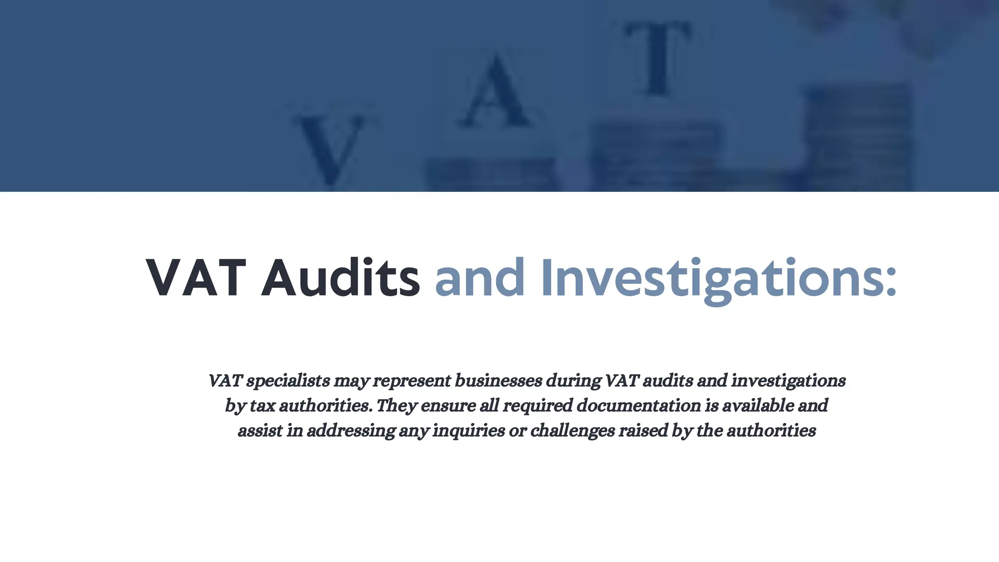 Responsibilities of VAT Specialist Accountants | PPTX