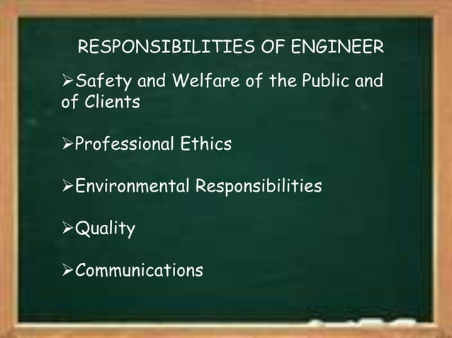 Responsibilities of young engineers to society | PPT