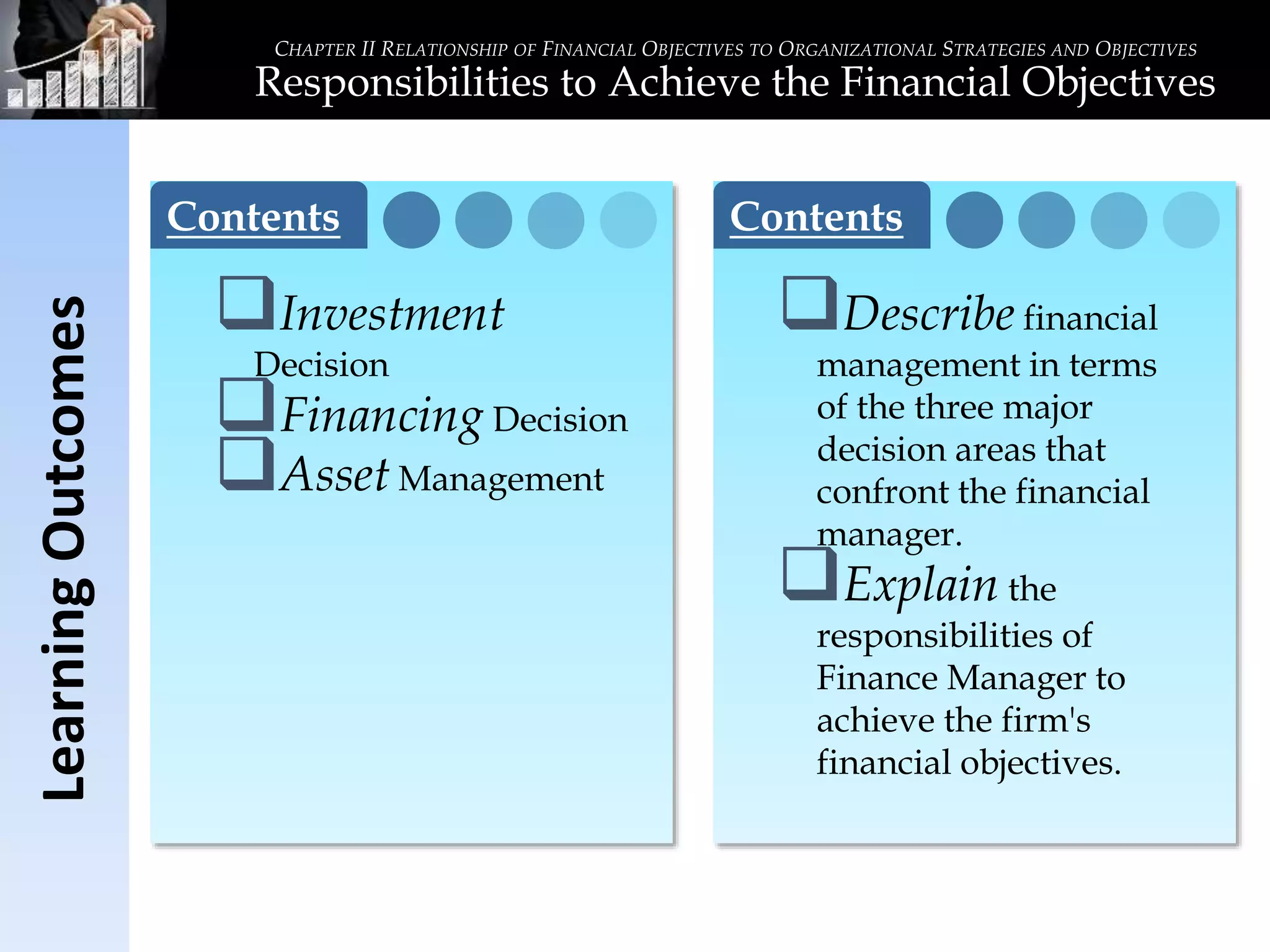 Responsibilities to achieve the financial objectives | PPTX