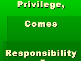 Responsibility | PPT
