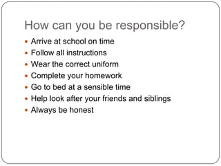 Responsibility | PPTX