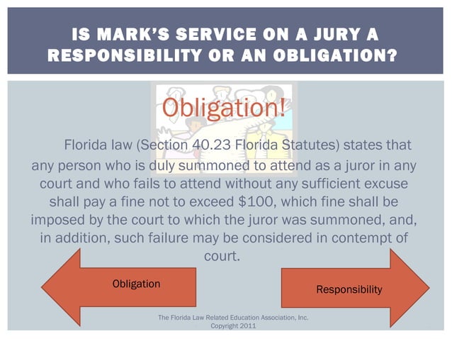 Responsibility vs. Obligation FLREA | PPT