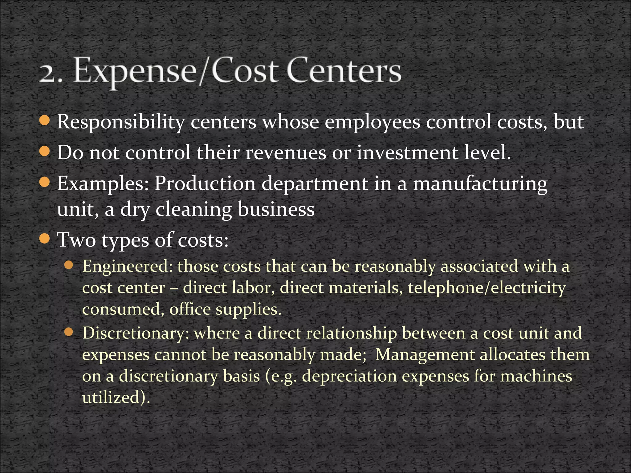 Responsibility accounting | PPT