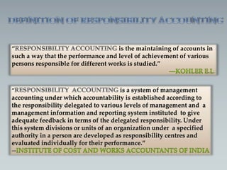 Responsibility accounting | PPTX